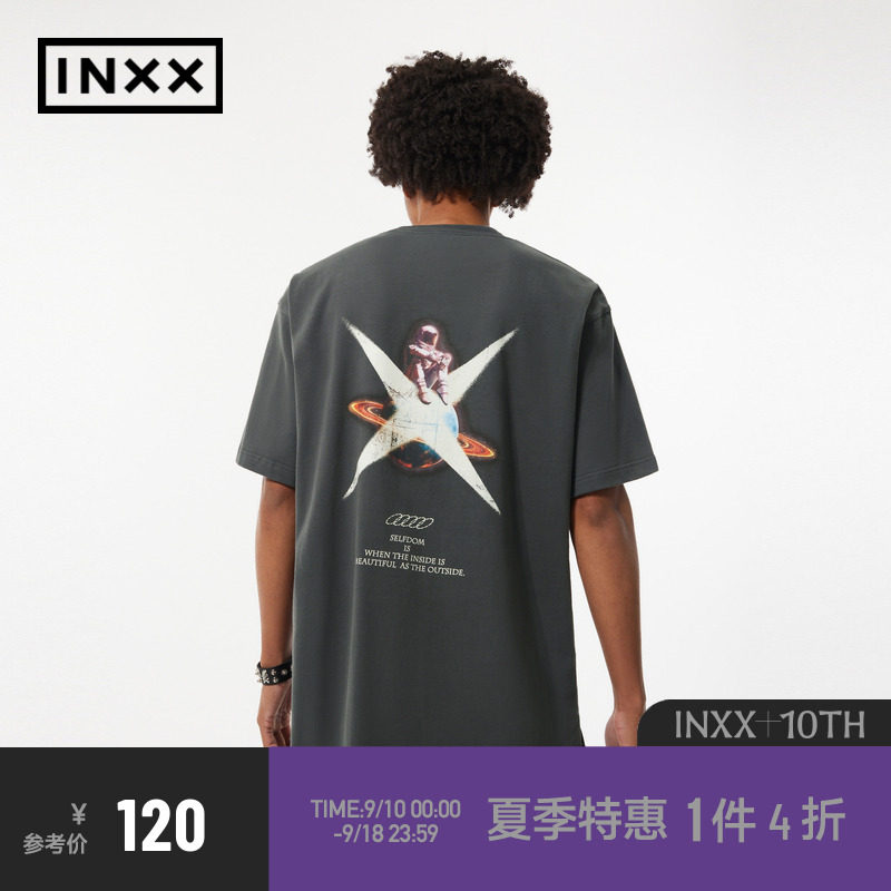 【INXX】 Standby X系列设计感印花短袖T恤男半袖_虎窝淘