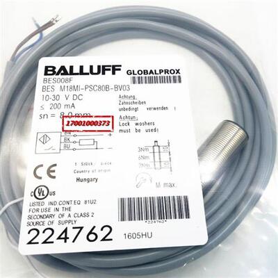 BALLUFF电感式接近开关BES008F BES M18MI-PSC80B-BV03三线传感器