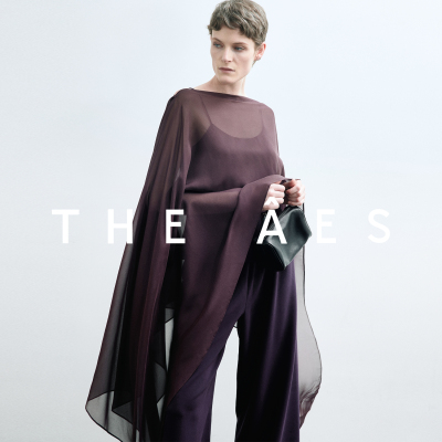 安上100真丝飘逸透感斗篷围巾