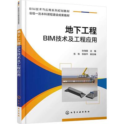 地下工程BIM技术及工程应用（孙海霞 ） 化学工业出版社 孙海霞 主编;张帆,张振平 副主编 文轩书籍