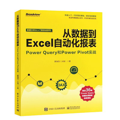 正版从数据到Excel自动化报表 Power Query和Power Pivot实战 商业智能数据处理Power BI数据分析技术 电子工业 PowerBI软件教程书