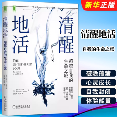 正版清醒地活 自我的生命之旅 机械工业 正念 冥想 臣服实验 活着 迈克-A辛格 清醒 觉察 自我平和喜悦 幸福自我心理学教材教程书