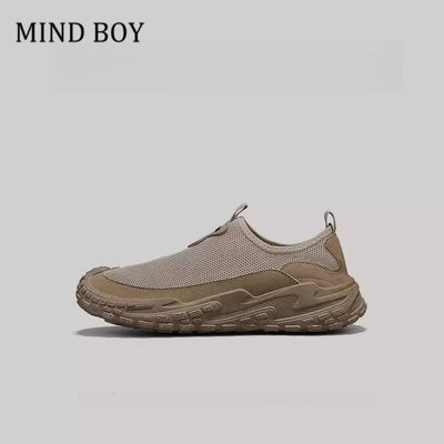 MIND BOY男鞋2025夏季新款网布透气户外涉水鞋时尚男款登山鞋子男