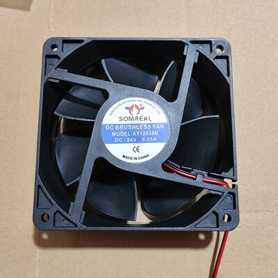 SOMREAL XY12038B/S 0.35A/0.55A 12CM 电焊机变频器散热风扇24V