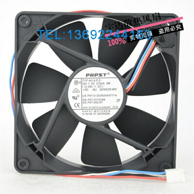 全新原装德国PAPST DC24V 210mA 5W 12025 变频器风扇 TYP4414F/2