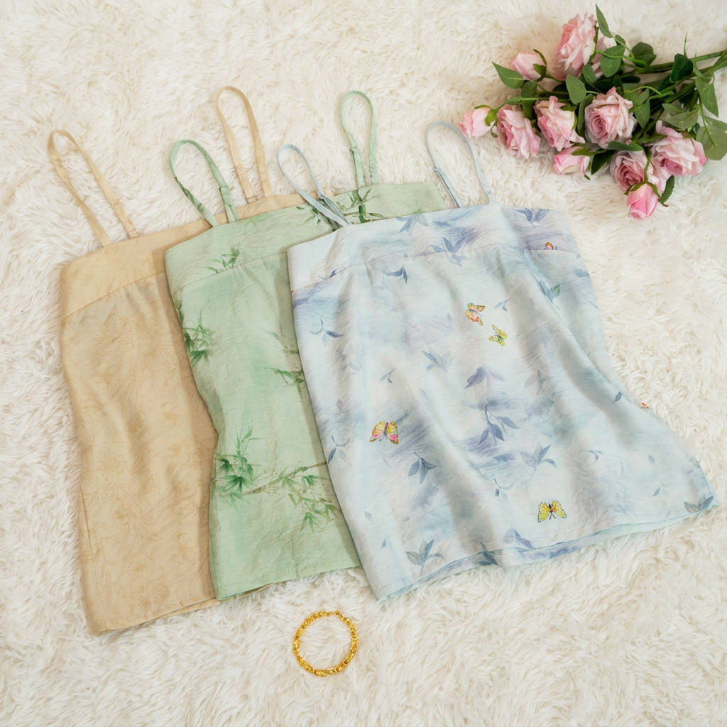 丹雅集汉服新中式吊带连衣裙内搭夏季日常款女国风精致天丝高端