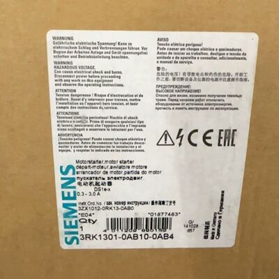 3RK1301-0AB10-0AB4电动机起动器，3R
