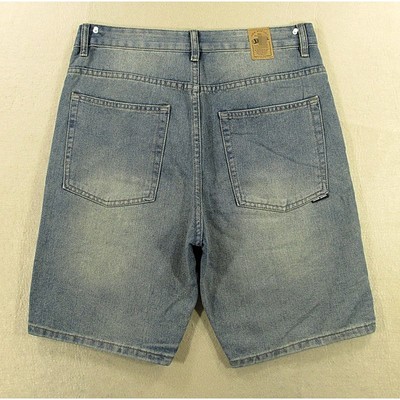 牛仔中裤五分裤男短裤美式复古柔软透气无弹宽松休闲C402/5586*02
