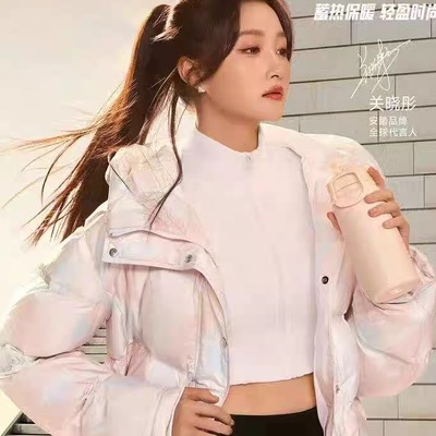 安踏防泼水女冬季保暖高蓬外套