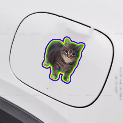 卡通创意搞笑电音猫猫可爱装饰贴