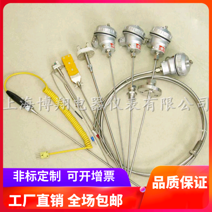 上海博翔铠装高温热电偶电阻WRNK/WREK/WRPK/WRFK/WRCK/WRMK/WZPK_虎窝淘