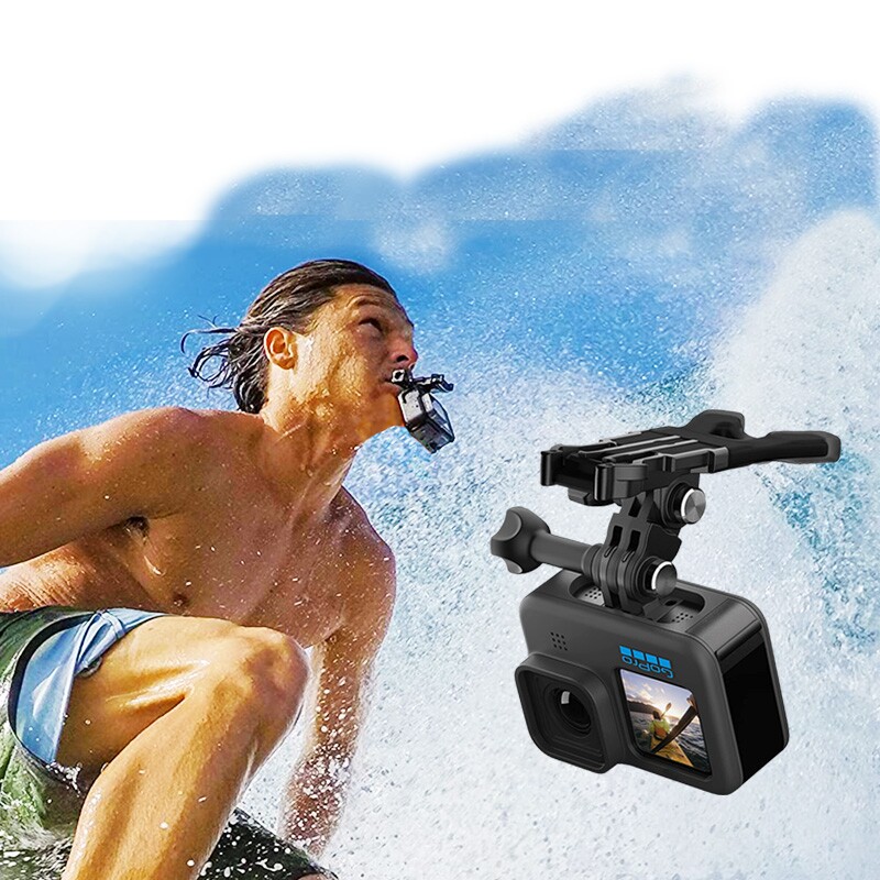 适用GoPro13/12/11/10/9/8/7/5原装口持支架嘴咬口咬运动相机