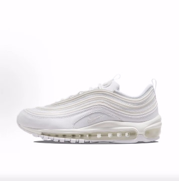 Nike Air Max 97 震透气轻便 低帮 休闲跑步鞋 女款 白色