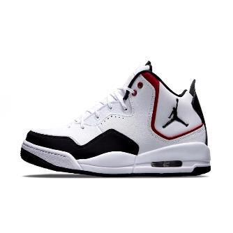 Jordan Courtside 23 皮革 防滑耐磨 中帮 复古篮球鞋 男款 黑红