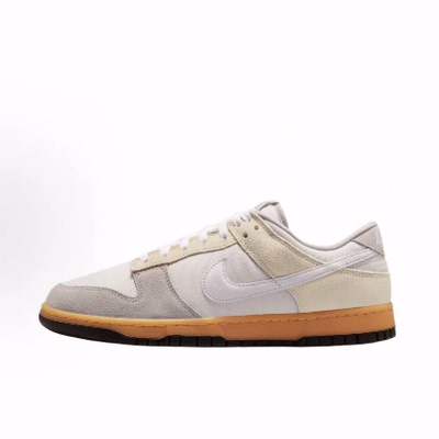 Nike DunkLOW舒适百搭薄底 防滑耐磨低帮 板鞋男女同款米灰色