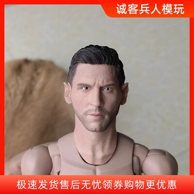 梅西头雕兵人头雕模型1/6