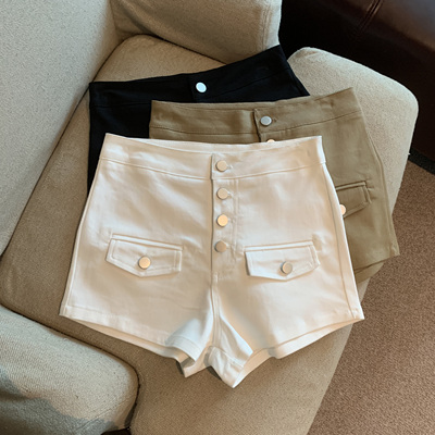 性感高腰百搭牛仔阔腿短裤优品质