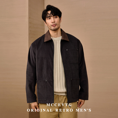 【断码福利】美式翻领夹克灯芯绒