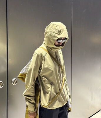 SALOMON萨洛蒙 OUTPEAK 软壳连帽纯色拉链防寒防泼水保暖夹克男款