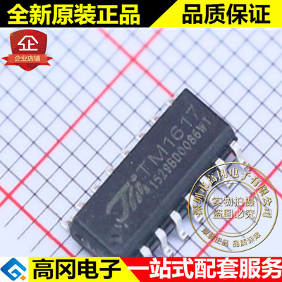 TM1617 SOP16 TM 天微 带键盘扫描接口 6 X 1bit 的LED驱动IC