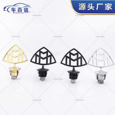 适用于奔驰机盖立标迈巴赫引擎盖车标志W210W221车前盖标W212W204