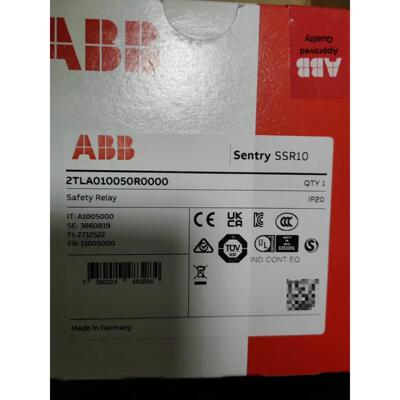【释迦】现货 ABB Sentry SSR10 安全继电器2TLA0
