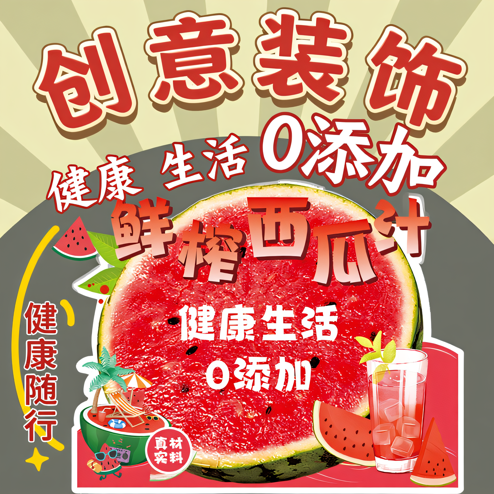 水果清晰加工提示牌免费分切商超展示牌kt板台面装饰发泡板广告牌