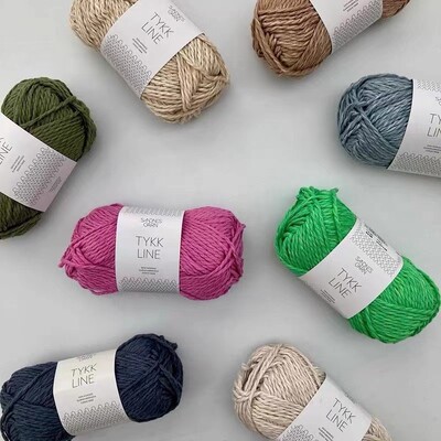 SANDNESTYNNLINE超粗棉麻毛线