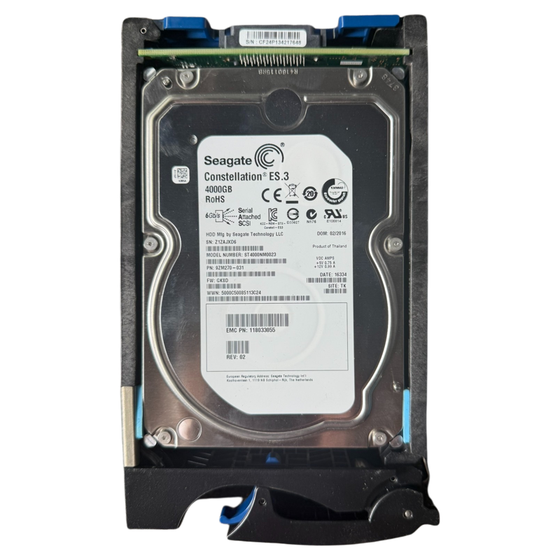 EMC 005050748 ST4000NM0023 4T 7.2K SAS 3.5 VNX5300 5400 硬盘_虎窝淘