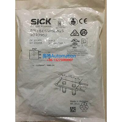 SICK原装接近开关1040952 IME18-08NPSZW2S 德国原装现货议价$