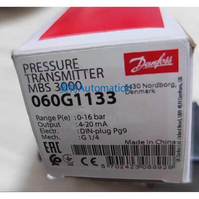 Danfoss丹佛斯MBS3000压力变送器060G3814/5539/6467/6506传感器
