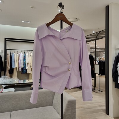 韩国直邮美夏MICHAA2023春款时尚简约百搭长袖衬衫女 MIN3WBL050