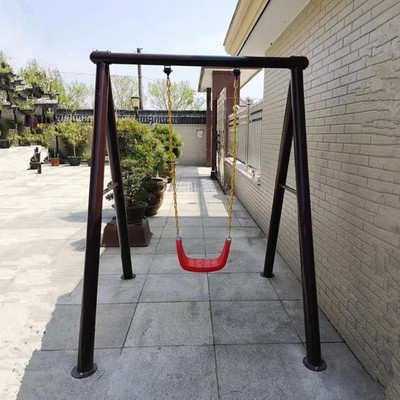 儿童户外荡秋千组合幼儿园大型铁艺秋千架成人小区庭院跷跷板玩具