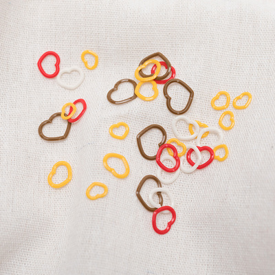 日本进口心形记号圈diy编织工具