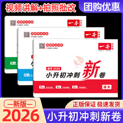 2026新版一本小升初冲刺新卷全套
