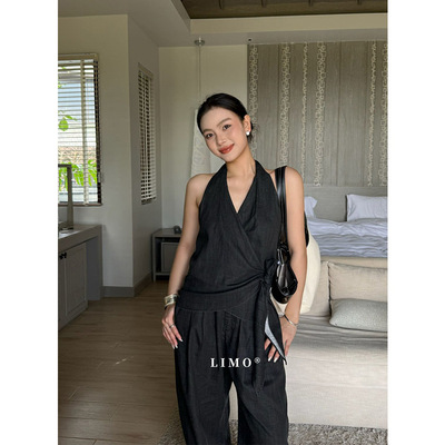 gary的宝藏limo 简约气质感十三行夏季百搭辣妹莱赛尔亚麻挂脖