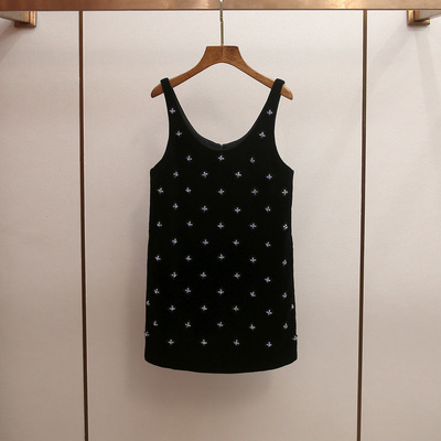 Gary的宝藏深圳南油高端女装春季新款千金风气质名媛重工钉珠直筒