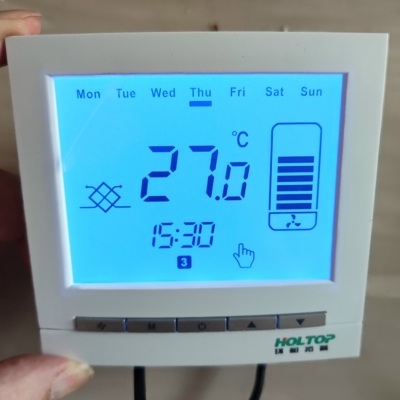 holtop环都拓普温控器面板HDK-08S控制器开关通用线控器新风系统