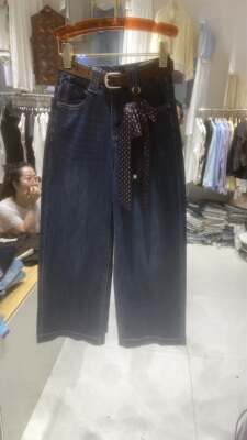 欧货2026秋新款H6559直筒牛仔裤女欧洲站蓝色显瘦百搭牛仔裤女潮