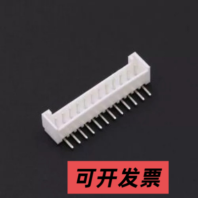 TJC3C-12AW 线对板针座 1x12P 间距:2.5mm 弯插 弯插,P=2.5mm