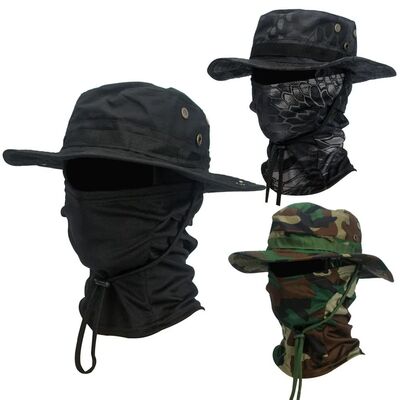 2Pcs/Set Wide-brimmed Hat Balaclava Mixed Set Men Sunscreen