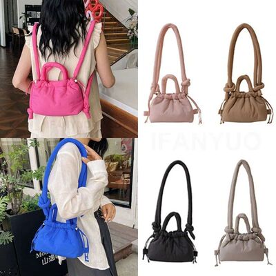 Soft Dacron Crossbody Bag Korean Fashion Fabric Shoulder Bag