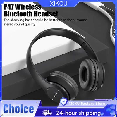 P47 Wireless bluetooth headphone With Mic Noise Cancelling H