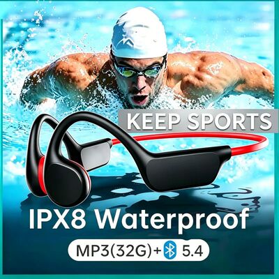 Bone Conduction Headset Wireless Swimming Sports Headphone I