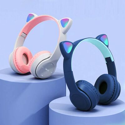Over-Ear Headsets Cute Sports Headphones Wireless Headphones