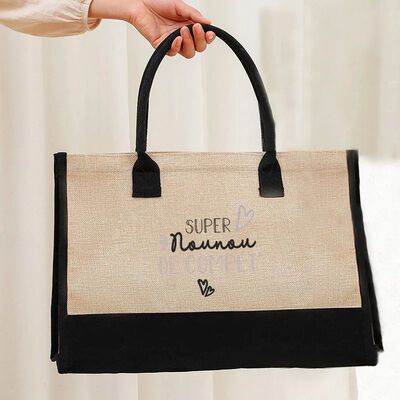 High Quality Shopping Bags Women Jute Bag Tote Handbags Port