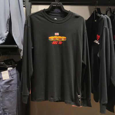 Nike耐克男子2025春季新款SB系列滑板时尚休闲长袖T恤 HJ0807-010