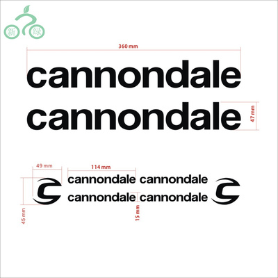 佳能戴尔cannondale自行车贴标车架防水转印贴纸DIY防水装饰贴花