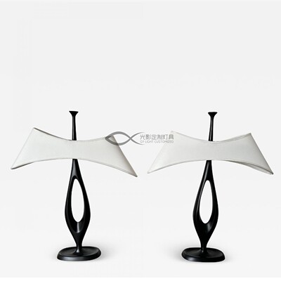 定制木雕刻艺术中古风台灯别墅样板间酒店TABLE LAMP GIANFRANCO