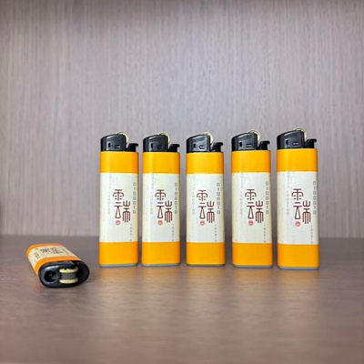 新海正品8019S一次性砂轮防爆打火机包纸云烟广告促销品云端10支